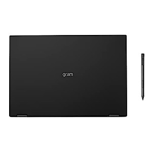 LG gram (2022) 16T90Q 2-in-1 Tablet Laptop, 16" (2560 x 1600) IPS Display, Intel Evo 12th Gen i7 1260P Processor, 16GB LPDDR5, 2TB NVMe SSD, FHD Webcam, WiFi 6E, Thunderbolt 4, Windows 11, Black