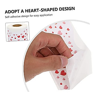 Garneck 4 Rolls Love Stickers Bulletin Border Sticker Chalkboard Trim Welcome Back to School Supplies Label Stickers Heart-Shaped Blackboard Sticker Bohemia Paper Window Stickers