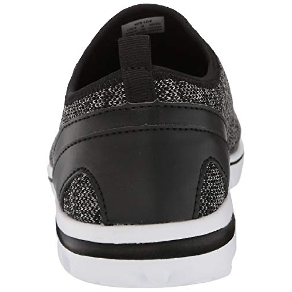 Propet Women's TravelActiv Slip-On Sneaker, Black Heather, 8.5 X-Wide US