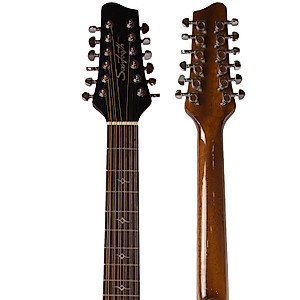 Sawtooth Mahogany Series 12-String Solid Mahogany Top Acoustic-Electric Dreadnought Guitar