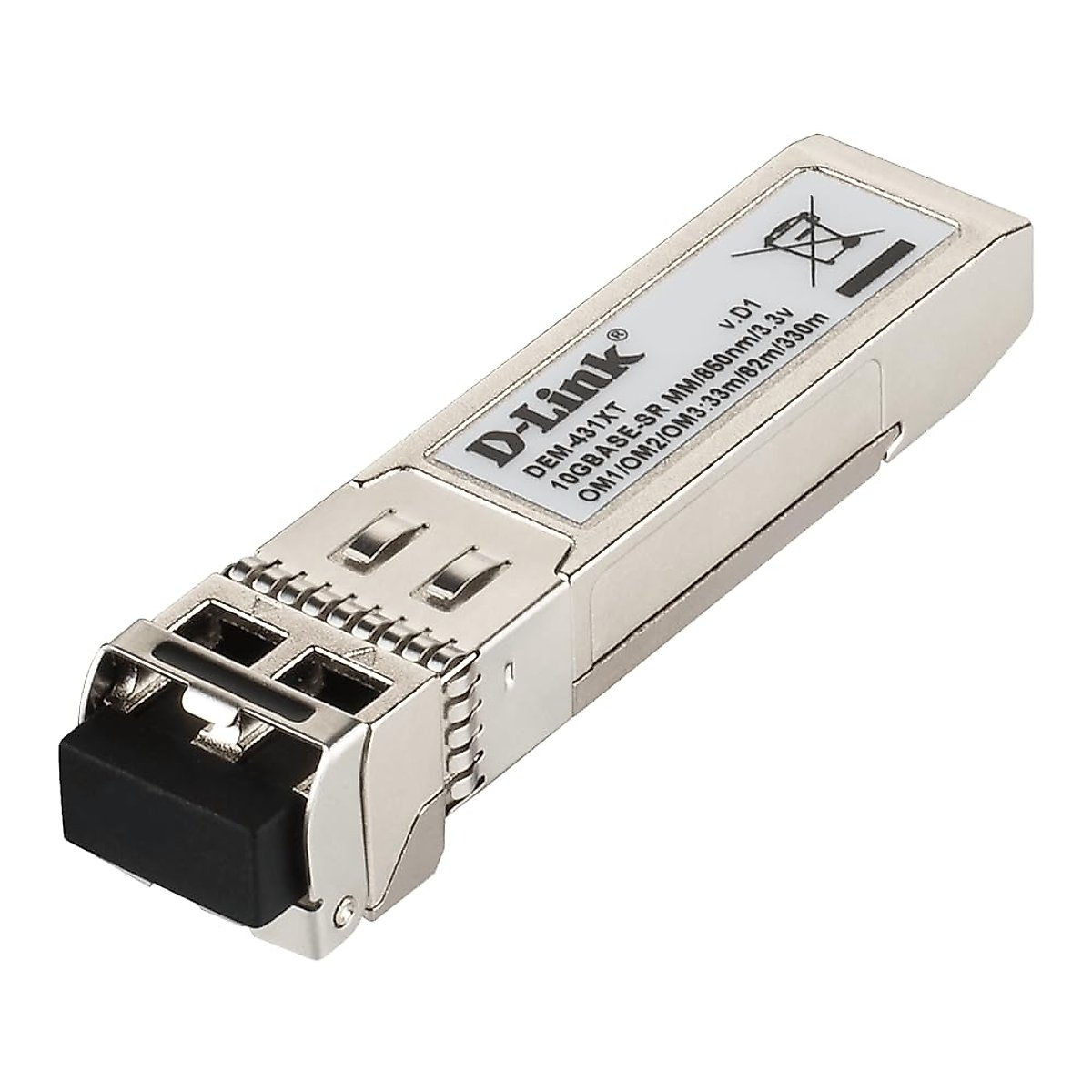 D-Link 10 Gigabit Ethernet Optical Transceiver Multimode 10GBASE-SR SFP+ Module (DEM-431XT)