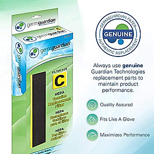 germguardian Guardian Technologies FLT50004PK FLT5000 HEPA Replacement Filter C, AC5000E, AC5250PT, AC5350B, AC5350BCA, AC5350W, AC5300B Air Purifiers, 4 pack