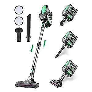 Vactidy Cordless Vacuum Cleaner, Blitz V8 Cordless Stick Vacuum with Detachable Battery, 20KPa Suction Hardwood Floor Vacuum Up to 35min Runtime, Lightweight Stick Vacuum for Carpet Pet Hair Cleaning