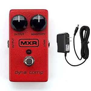 MXR M102 Dyna Comp Compressor Pedal Bundle with 9V Power Supply