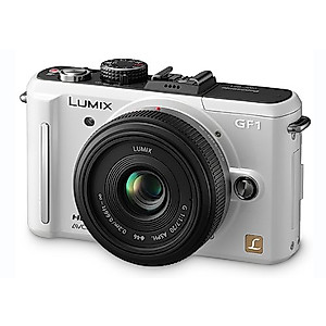 Panasonic DMC-GF1 (White) with LUMIX G 20mm Lens Kit