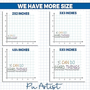 I Can Do Hard Things Positive Motivational Quote Sticker Vinyl Die Cut Sticker for Car Laptop Phone Water Bottle Guitar Helmet Gift Idea Merchandise Decor Decal Stuff