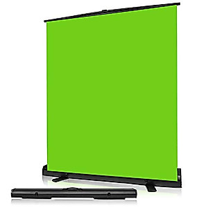 Upgrade Green Screen Size 61.1x72.5” Upgrade Version Collapsible Chromakey Panel Base Frame All in One Portable Design Punch-Free Set Up Easy Lock for Photo Live Game Tiktok Video (148x190cm)