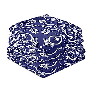 Qilmy Mexican Talavera Kitchen Dish Towel Set of 6, Soft Absorbent Dish Cloths Decorative Tea Bar Drying Towels, 18 x 28 Inch