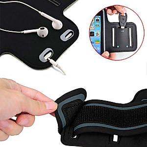 Running Armband for Sony Xperia 10 II 6" Adjustable Arm Phone Case Holder for Leagoo Z15 V1 Sports Mobile Phone Bag for Hiking Exercise Gym Workout with Key Holder