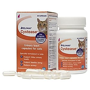 FELIWAY Cystease Advanced Urinary Tract Support for Cats (Pot Size: 30 Tablets)