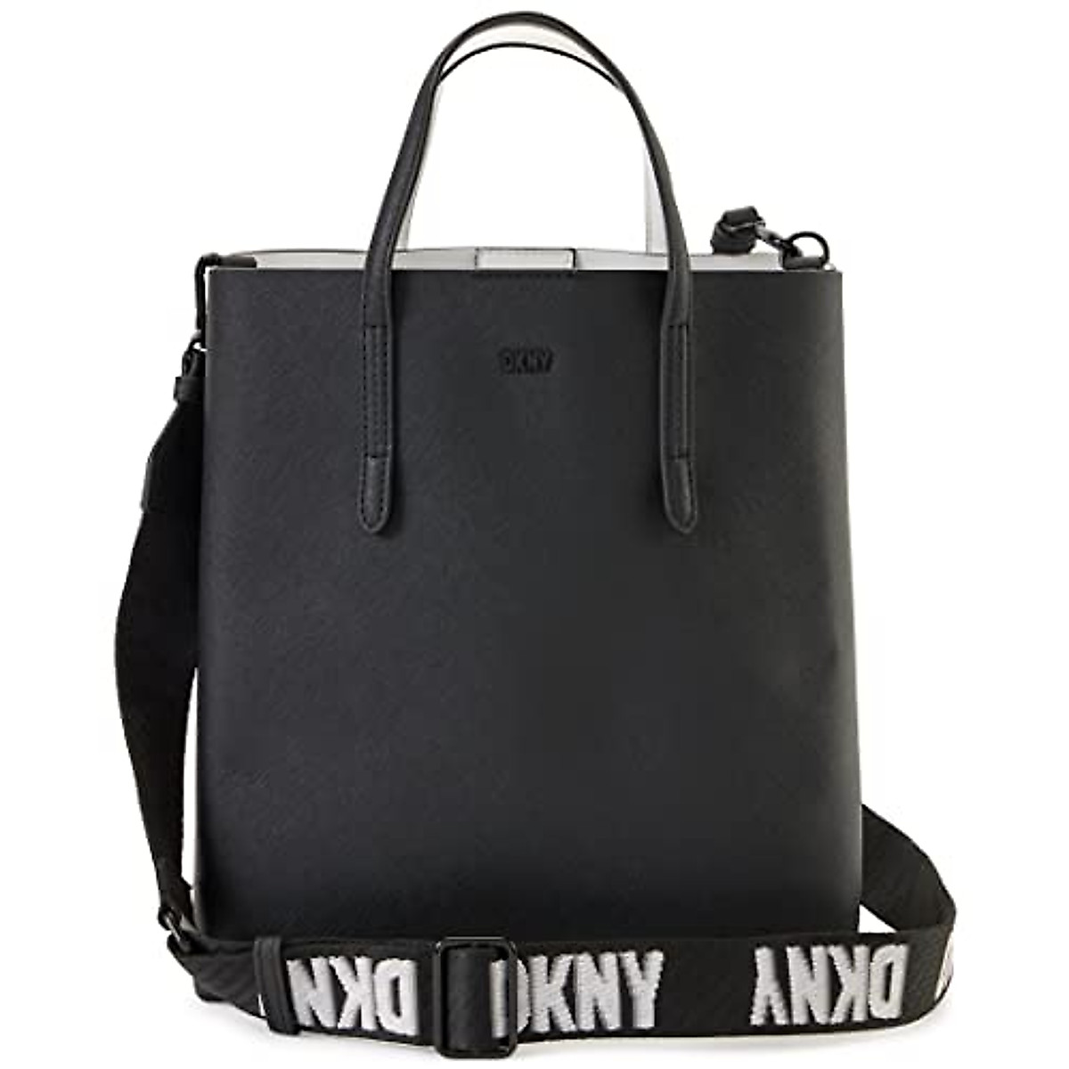 DKNY INES Tote Bag, BLK/Opt WT