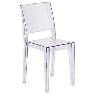 Flash Furniture Phantom Series Transparent Stacking Side Chair