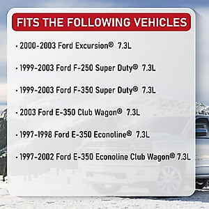 Automatic Serpentine Belt Tensioner Pulley Assembly - Replaces BT50, BT-50 - Compatible with Ford Vehicles - 1997-2003 - E-350 Club Wagon, Econoline, Excursion, F-250 Super Duty - 7.3L V8 Diesel