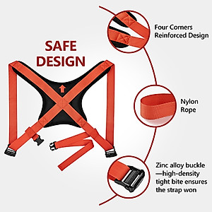 KEDSUM Furniture Dolly Moving Straps, 2-Person Lifting and Moving System, Anti-Slip Adjustable Lifting Straps Dolly for Move and Carry Furniture, Appliances, Mattresses, Hold Up to 800lbs, Medium