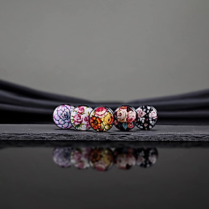 KUBOOZ(5 Pairs Rose Acrylic Ear Plugs Tunnels Gauges Stretcher Piercings