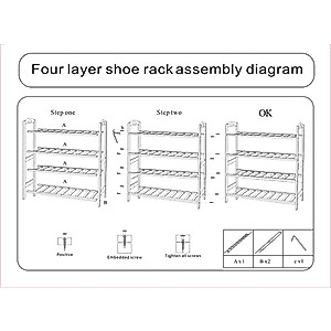 CYGNIZ Concise 16-Pairs 4 Tiers Bamboo Shoe Rack Storage for entryway Home Bedroom and Office Easy to Assemble Shoe Organizer 26.77" x 9.84" x 28.74"
