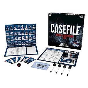 Goliath Casefile: Truth & Deception Game - Based On Hit Crime Podcast Casefile - Replayable Strategy Game, Ages 12 and Up, 3-4 Players , Black, Medium