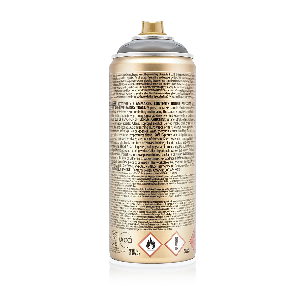 Montana Cans Montana GOLD 400 ml Color, Transparent Black Spray Paint, MXG-T9000, 13.53 Fl Oz (Pack of 1)