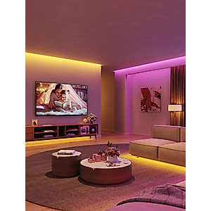 Govee Smart LED Strip Lights for Bedroom, 32.8ft WiFi LED Light Strip Work with Alexa Google Assistant, 16 Million Colors with App Control and Music Sync LED Lights for Party, 2 Rolls of 16.4ft