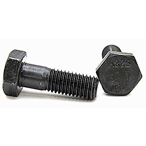 1"-8 x 2 1/4" - A325 ASTM Heavy Hex Steel Structural Bolts, Type 1, Fully Threaded, Plain (Quantity: 260)