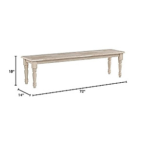 International Concepts Shaker Style Bench, Unfinished