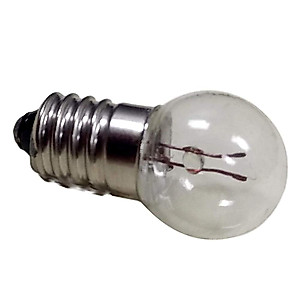 GutReise DC 50pcs E10 1.5V 0.3A Warm White Bulb Light Bulbs Miniature Screw Base (1.5V)