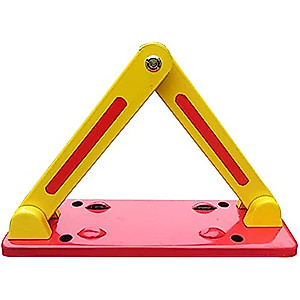 Heavy Duty Parking Barriers Anti-Collision Fixed Parking Piles Triangular Foldable Parking Space Lock for Private Upper Lock Safety Barrier