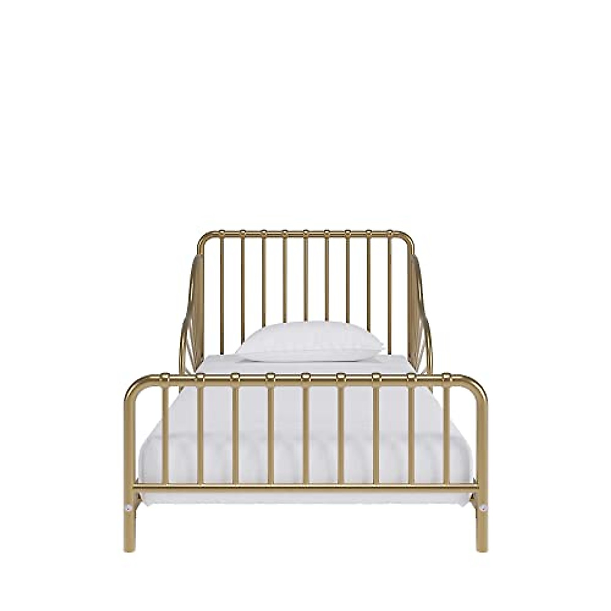 Little Seeds Quinn Whimsical Metal Toddler Bed, Gold