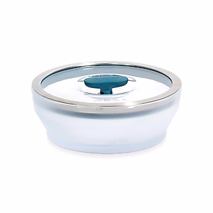 Anyday Microwave Cookware | 2 Piece Medium Shallow Dish | Microwave Cooker | Microwave Steamer for Cooking | Microwave Safe Mixing Bowls | Vegetable Steamer | Microwave Egg Cooker