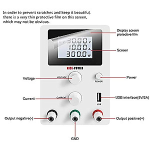 NICE-POWER DC Power Supply Adjustable Variable 4 Digital LED Display Adjustable Regulated Switching Power Supply Digital (30V 10A)