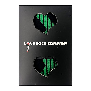 Love Sock Company Groomsmen socks for weddings Zig Zag (Navy, 1)