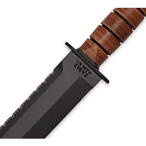 Ka-Bar Leather Handled Big Brother Knife