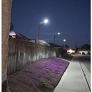 Endurance Solar Street Lights Outdoor LED Lamp, 6000 Lumens Flood Light, Motion Sensor Security Night Light, Dusk to Dawn, Water Resistant Suitable for Wall & Pole Mounting, Mounting Bracket Included