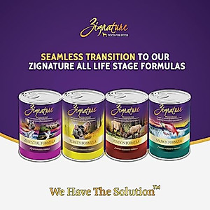 Zignature Puppy Formula Wet Dog Food 13oz can, Case of 12