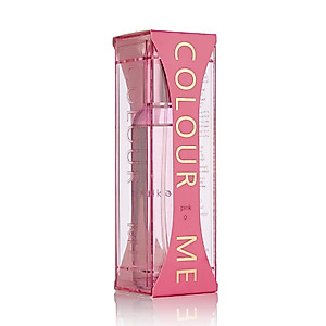 COLOUR ME Pink by Milton-Lloyd - Perfume for Women - Floral Scent - Opens with Almond Blossom, Lilies, and White Rose - Blended with Vanilla Base - For Warm, Romantic Ladies - 3.4 oz EDP Spray