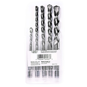 Makita 5 Piece - SDS-Plus Drill Bit Set For SDS+ Rotary Hammers - Aggressive Drilling For Concrete & Masonry - Carbide Tipped Bits
