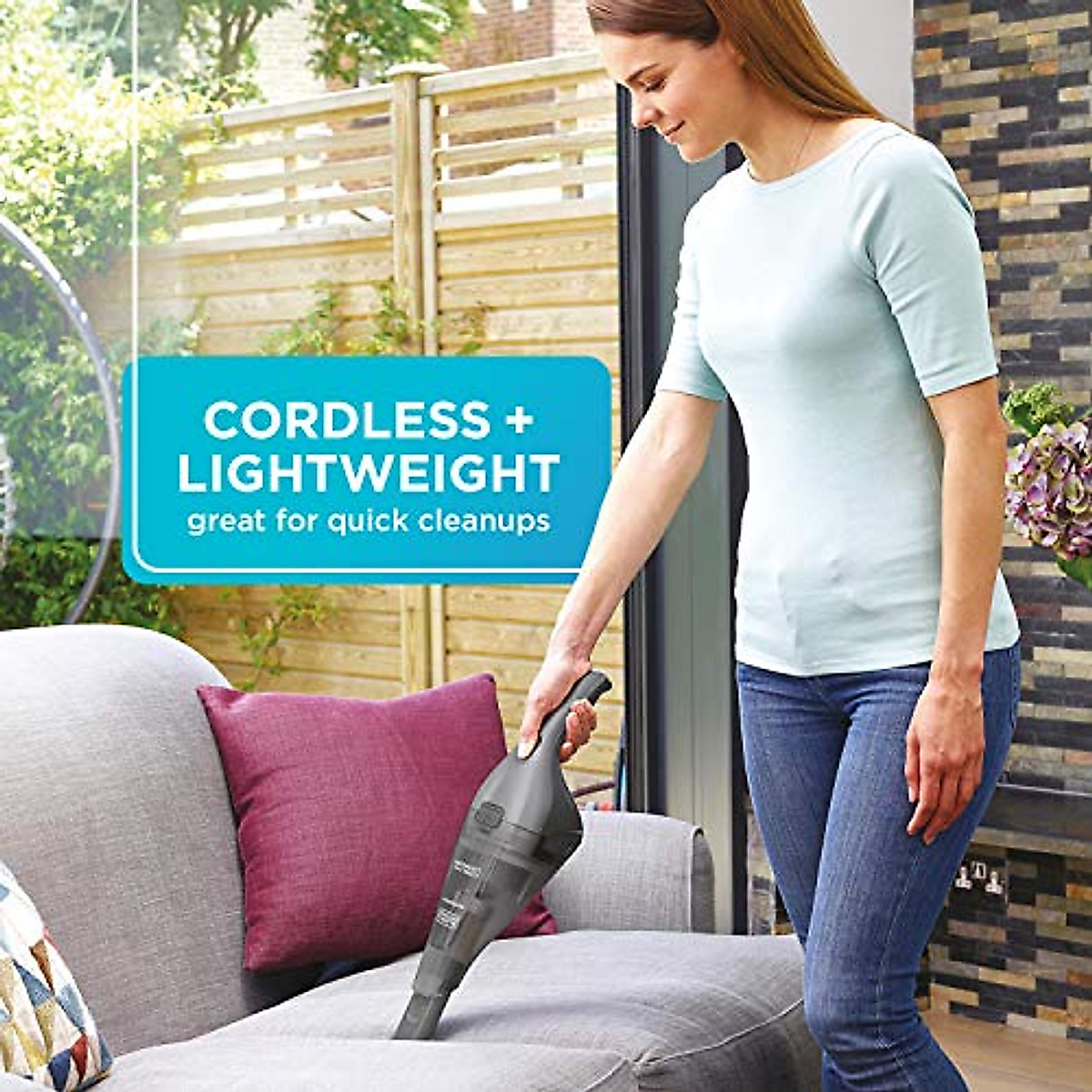 BLACK+DECKER Dustbuster Handheld Vacuum, Cordless, Dark Grey (HNVC220BCZ01)