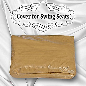 BenefitUSA 3 Triple Seater Hammock Swing Cover Outdoor Furniture Porch Protective Protector (Tan)