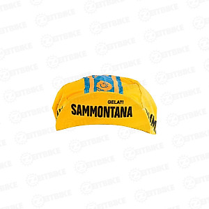 Outdoor Vintage - Anti Sweat Cotton Cycling Cap | L’Eroica, Giro D’Italia Style Bicycle Cap,Team Jersey Caps (Sammontana)