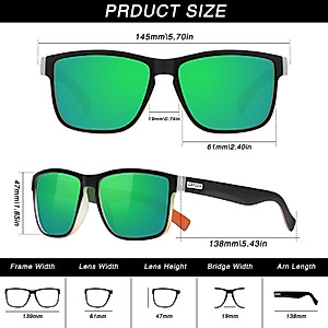 GRFISIA Vintage Polarized Sunglasses for Men and Women Driving Sun glasses 100% UV Protection