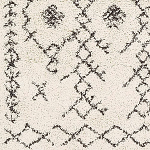 Mark&Day Area Rugs, 5x7 Macolm Bohemian/Global Charcoal Area Rug, Beige/Black/Cream Carpet for Living Room, Bedroom or Kitchen (5'3" x 7'3")