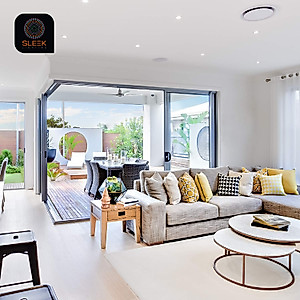 SLEEKLIGHTING E26 Standard Screw Base 23Watt CFL Light Bulb - 4 Pack 2700 Kelvin for a Warm White and 1600 Lumens (100 Watt Light Bulb Equivalent) - UL Listed