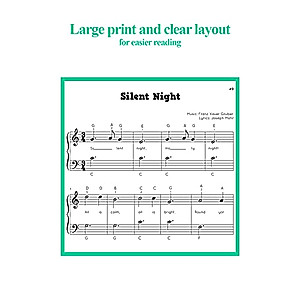 Christmas Carols for Piano. Beginner Christmas Sheet Music Book for Kids and Adults (+Free Audio)