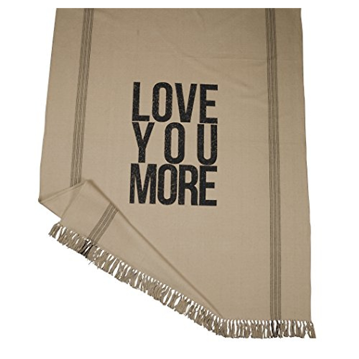 Primitives by Kathy 22547 Striped Throw, 68 by 51-Inch, Love You More