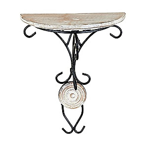 Floating Shelf Wall Mount | Foldable Wall Hanging Shelf | Wall Shelf | Rustic Wood Wall Shelf for Bedroom Living Room Kitchen | Wall Decor Storage Shelf | Hanging Plant Shelf | Farmhouse Décor