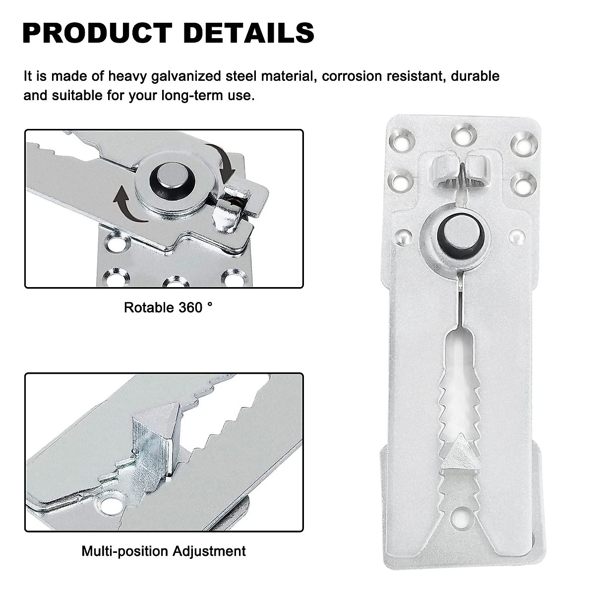 JLXMAXLJ 2 Pack Sectional Couch Connectors Metal Couch Clips Sofa Connector Interlocking Furniture Connector with 24 Screws