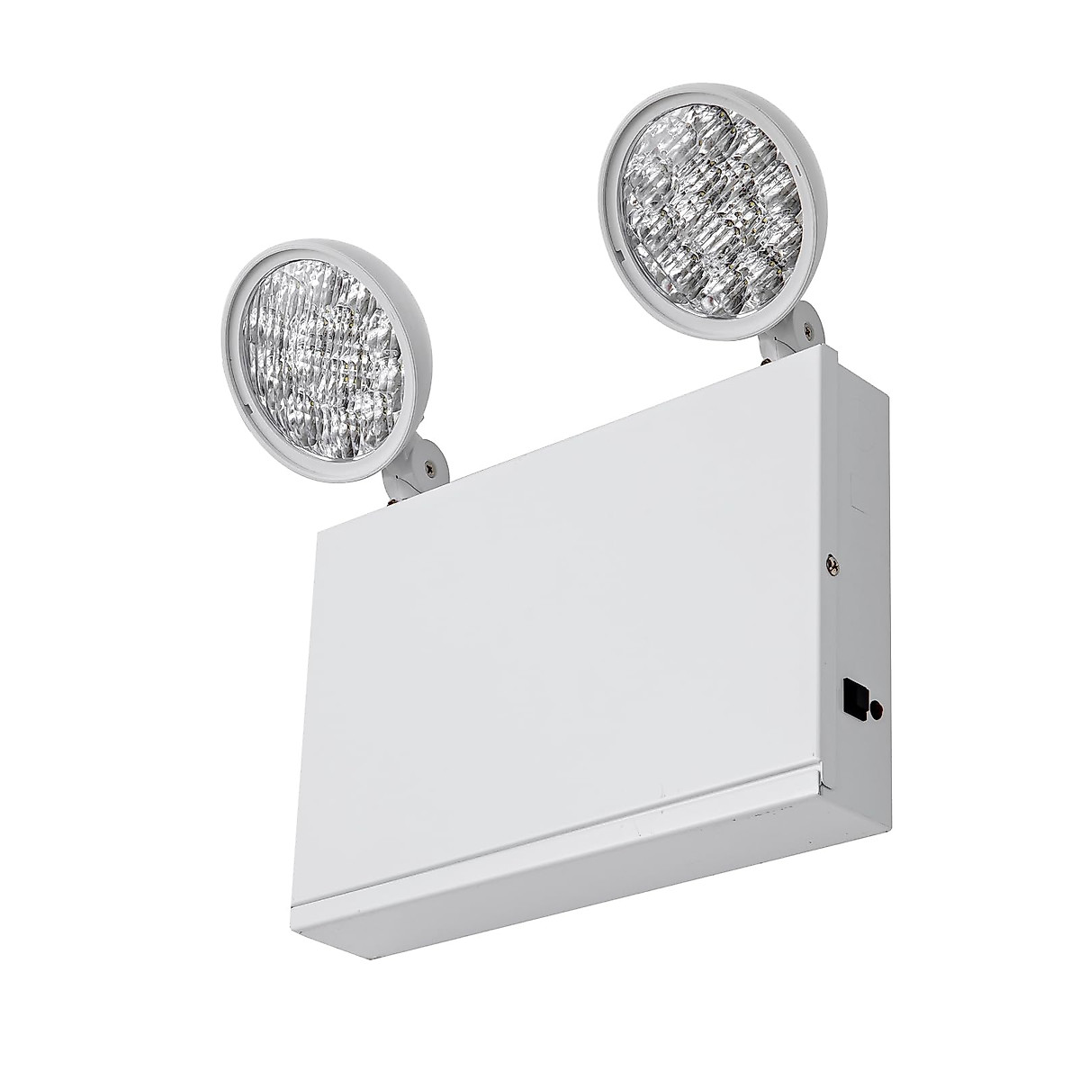 TANLUX New York City Approved Emergency Light, Emergency Lights with Battery Backup, White Steel Housing, AC 120/277V, Two Heads