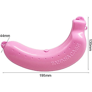 Yellow Banana Storage BPA-Free Outdoor Travel Case,Keep Fresh Banana Keeper and Protector, Cute Banana Carrier Storage Box for Picnic Camping,Food Containers
