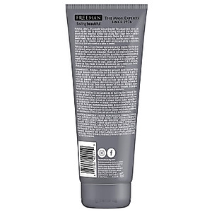 Freeman Feeling Beautiful Charcoal & Black Sugar Gel Mask and Scrub, 6-Ounce, 2 Count
