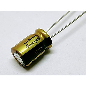 10PCS 100uF 25V Nichicon FG (Fine Gold) Audio Grade, 85 Degree high Temperature Capacitor 8x11.5 mm for high-end Audio
